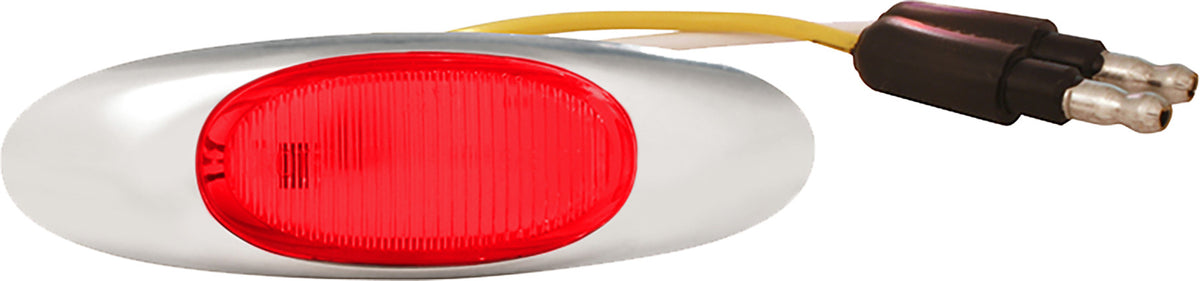 GROTE MICRONOVA OVAL LED RED CLEAR LENS W/CHROME BEZEL 47982 - All ...