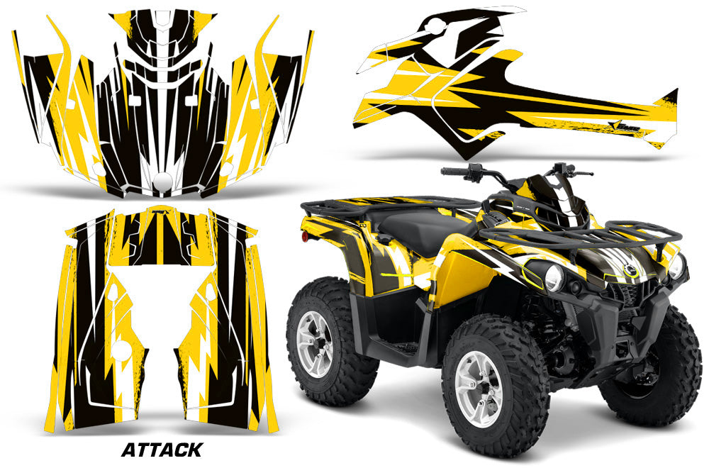ATV Graphics Kit Decal Sticker Wrap For Can-Am Outlander-L – All ...