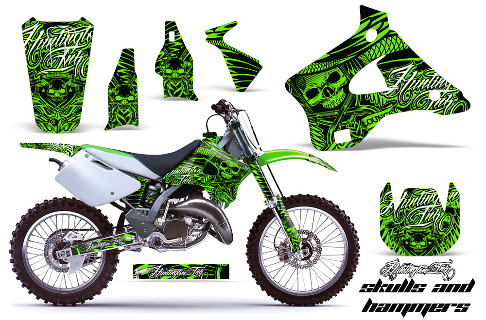 Dirt Bike Graphics Kit Decal Wrap For Kawasaki KX125 KX250 – All ...
