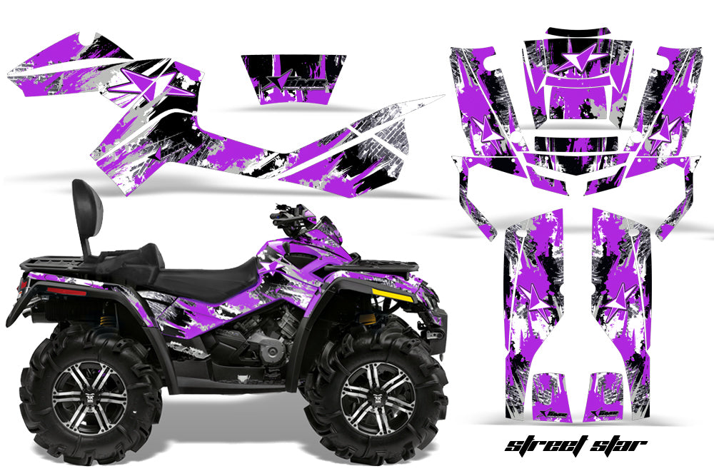ATV Graphics Kit Decal Wrap For CanAm Outlander Max 500/800 – All ...