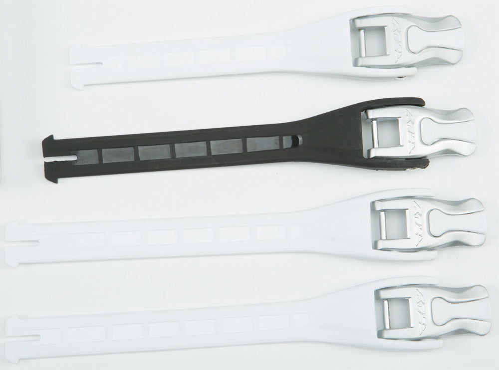 FLY RACING SECTOR BOOT STRAP KIT WHITE SZ 11-13 STRAP KIT WHT 10-13 ...